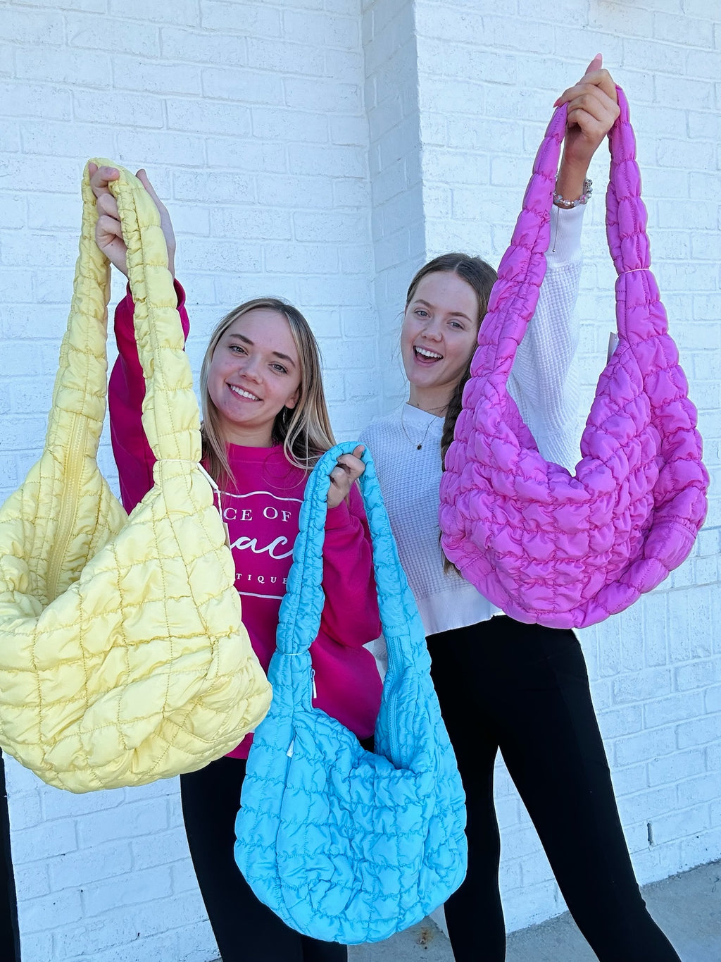 Oversized Quilted Puffer Bags – Ace of Grace Boutique