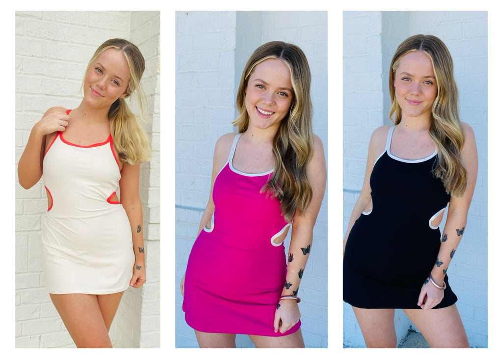 Athletic Dress with Cutouts – Ace of Grace Boutique